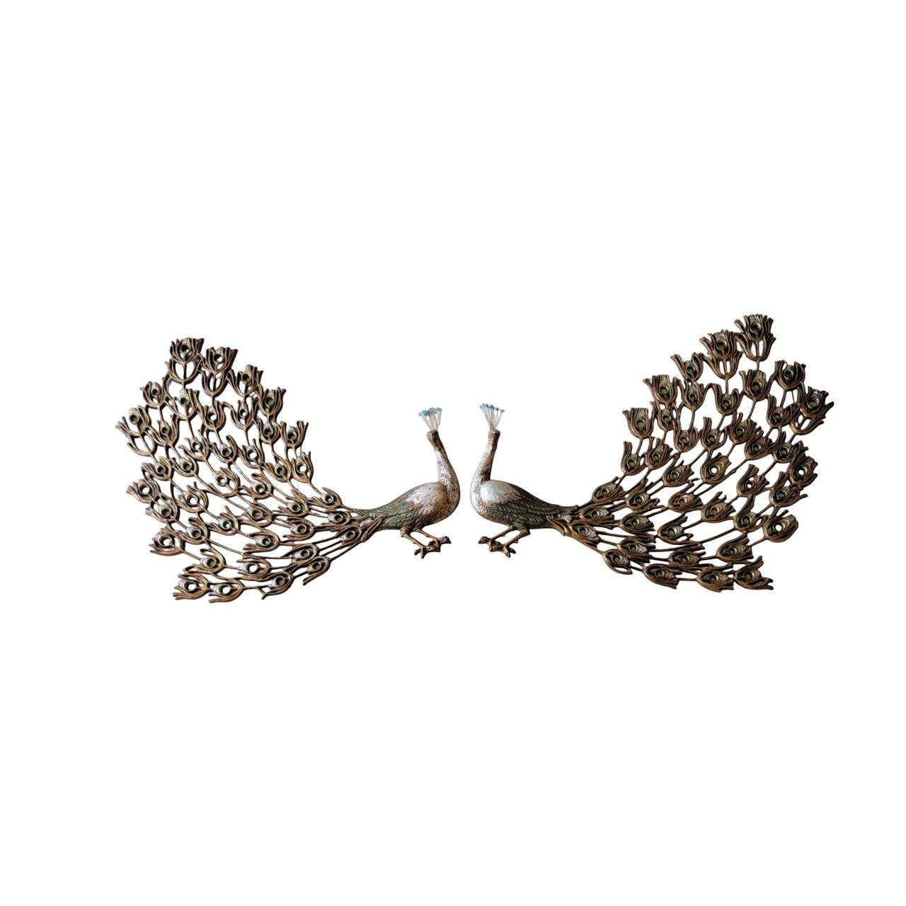 Pair Burwood Prod. Co. Peacock Wall Plaques - Etsy