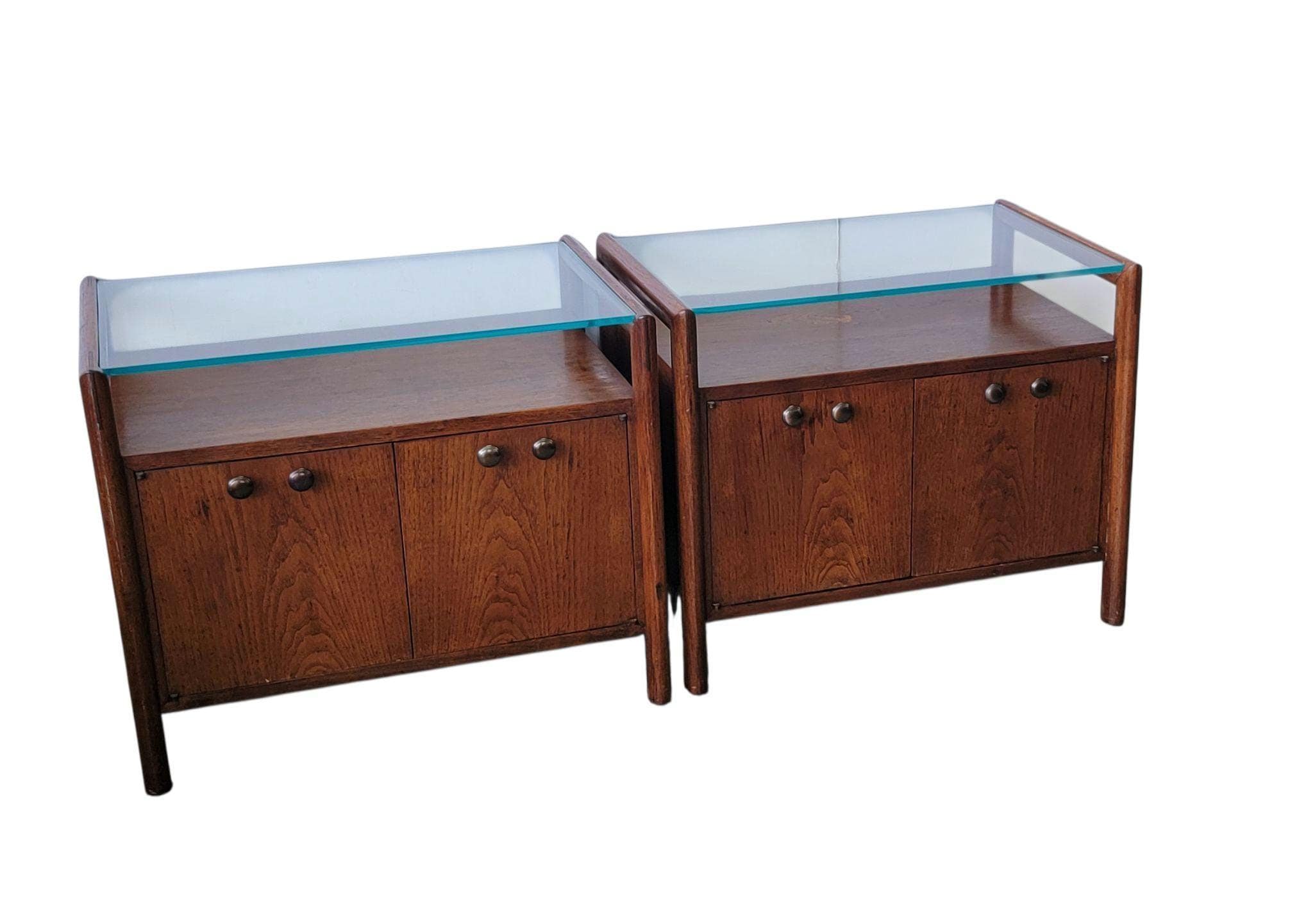 MCM Pair Walnut Night Stands / End Tables - Etsy