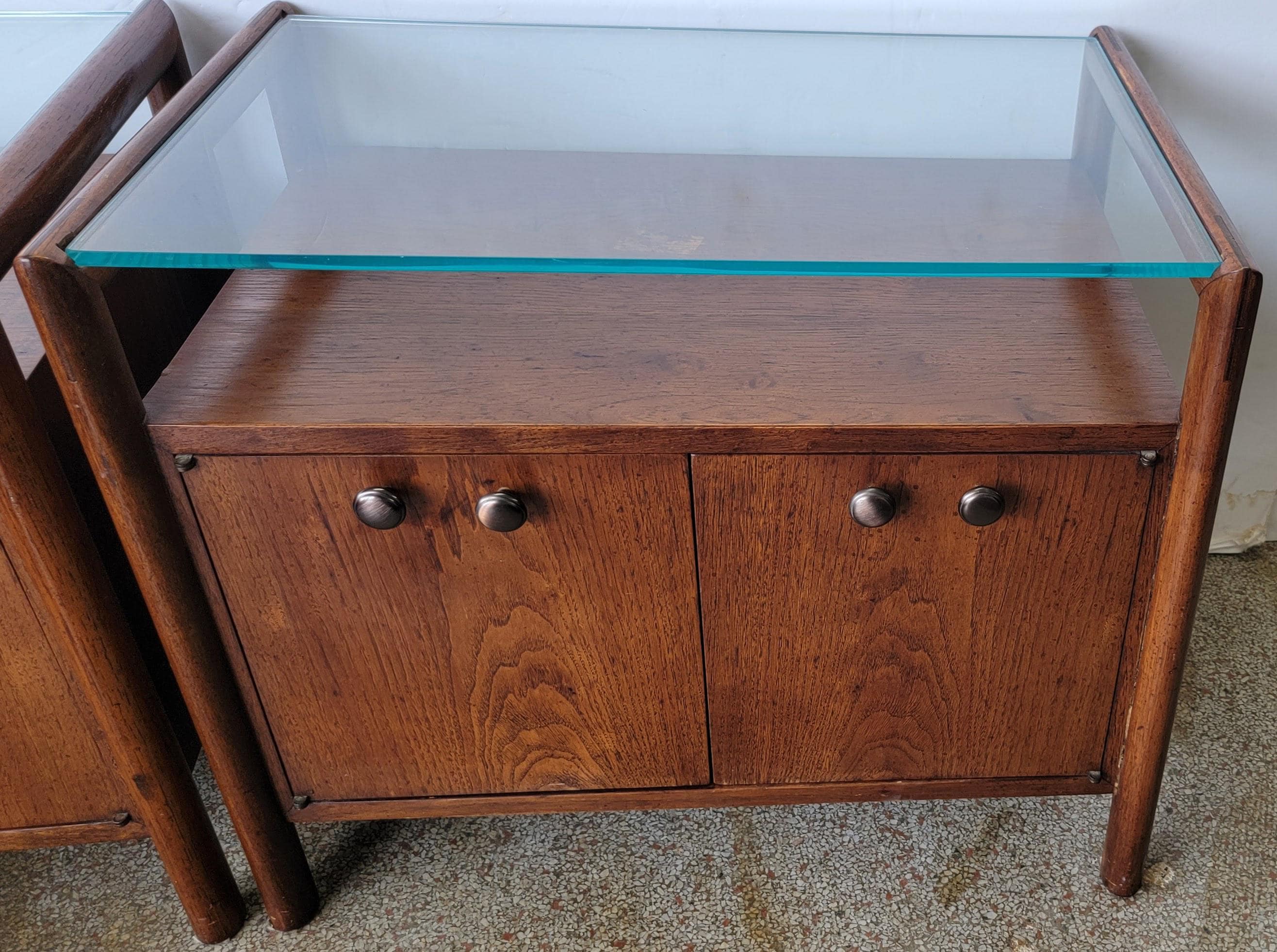 MCM Pair Walnut Night Stands / End Tables - Etsy