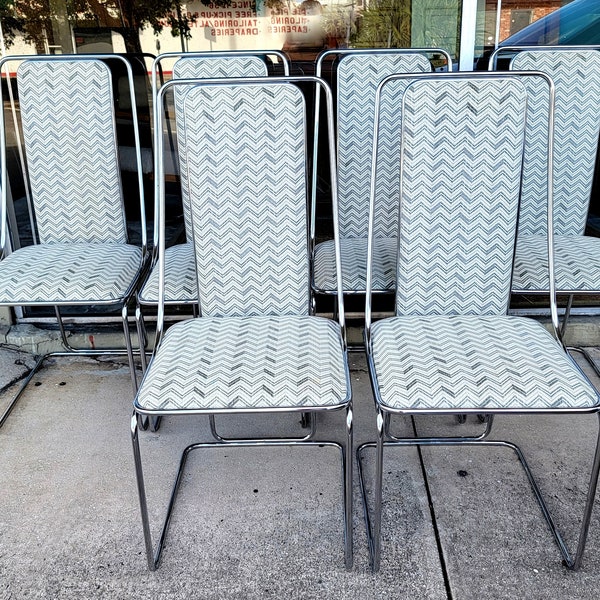 Chrome Dining Chairs - Etsy