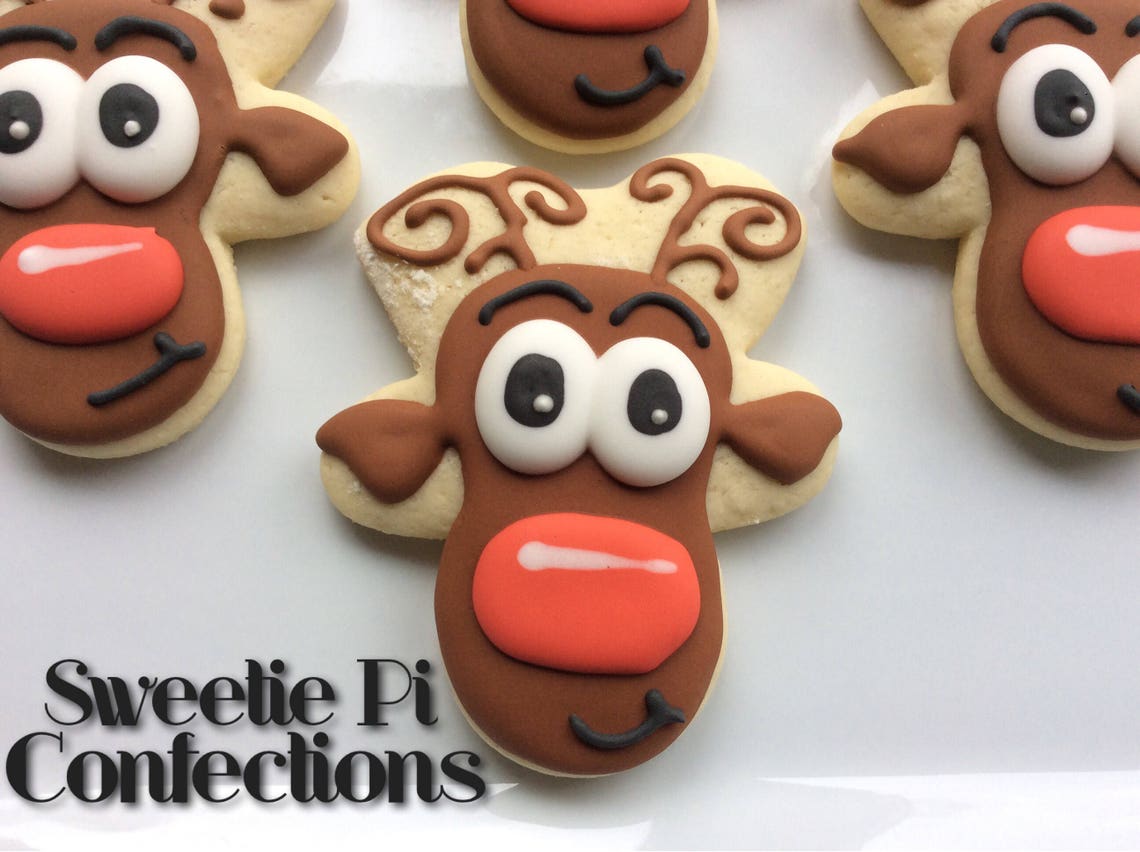 Gift Box of Christmas Decorated Cookies Mailman Gift Teacher Gift ...