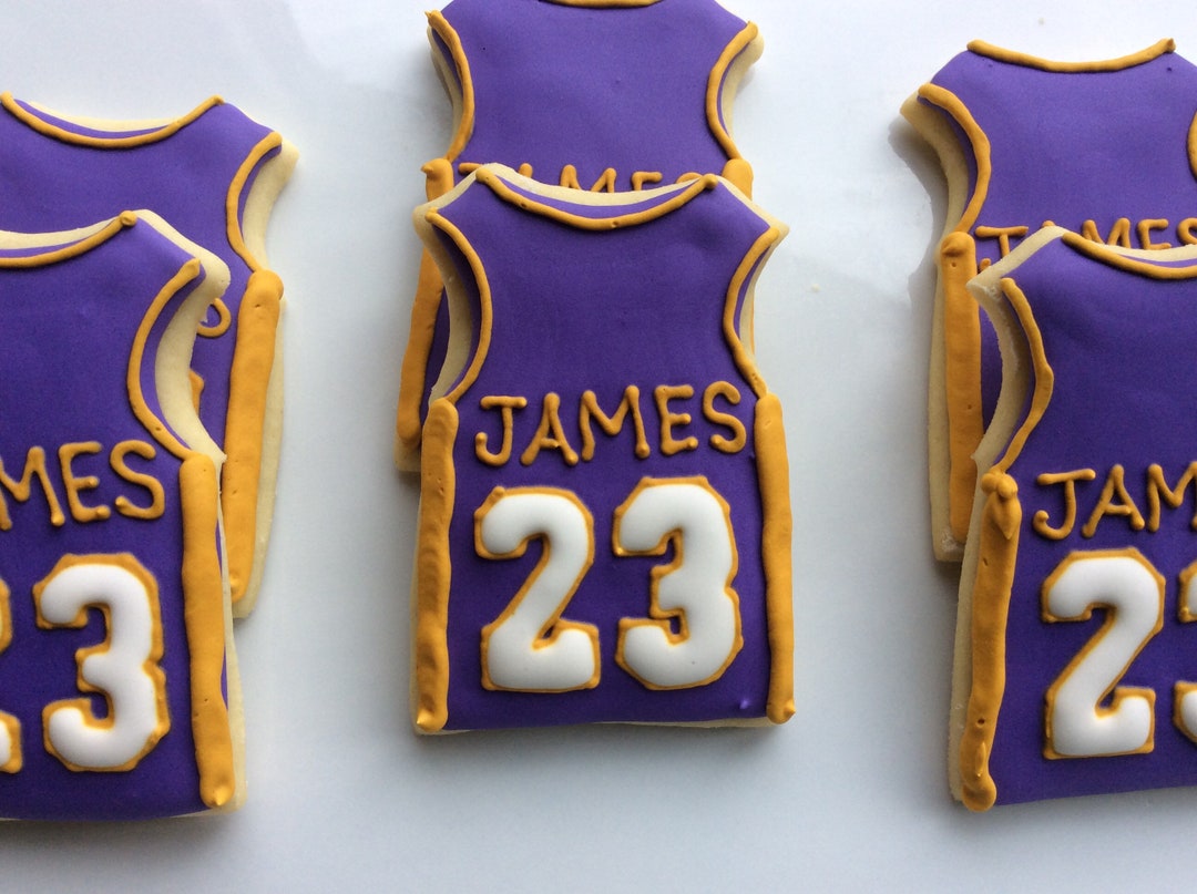 Basketball Jersey Decorated Cookies Cookies // Birthday Party Favors ...