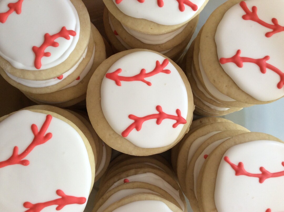 BASEBALL Cookies // Boys Birthday // Party Favors // World Series Party ...