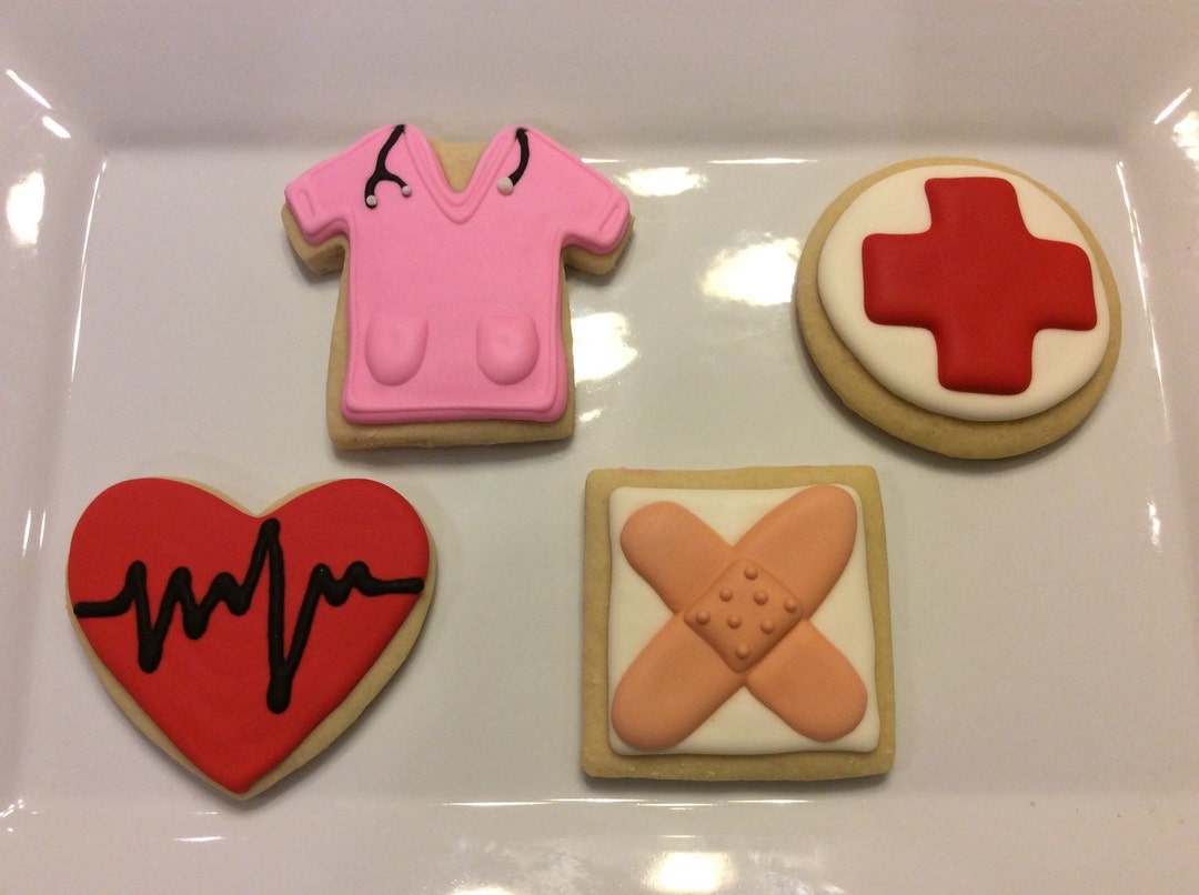 MEDICAL COOKIES Nurse Doctor Medical Sugar Cookie One Dozen Perfect ...