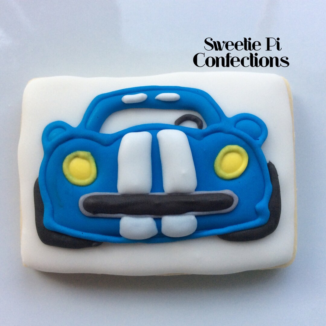 Race Car Cookies // Birthday Party Favors // NASCAR // Red Race Car ...