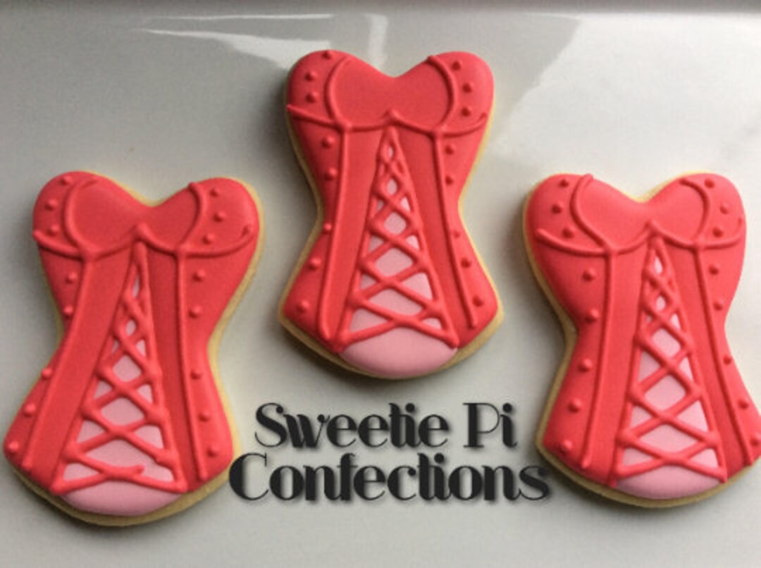 Corset Decorated Cookies: Bachelorette Party Favors - Etsy