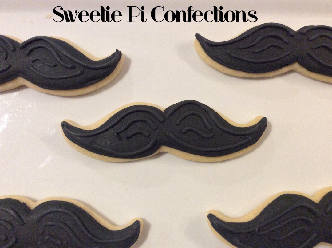 Mustache Cookies: Decorated Sugar Cookies, First Birthday Favors - Etsy