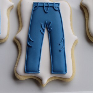 Jean Decorated Cookies: Denim Party Favors - Etsy