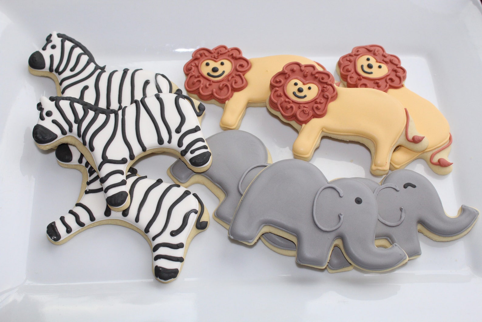 LION Decorated Cookies Animal Themed Birthday Cookies | Etsy