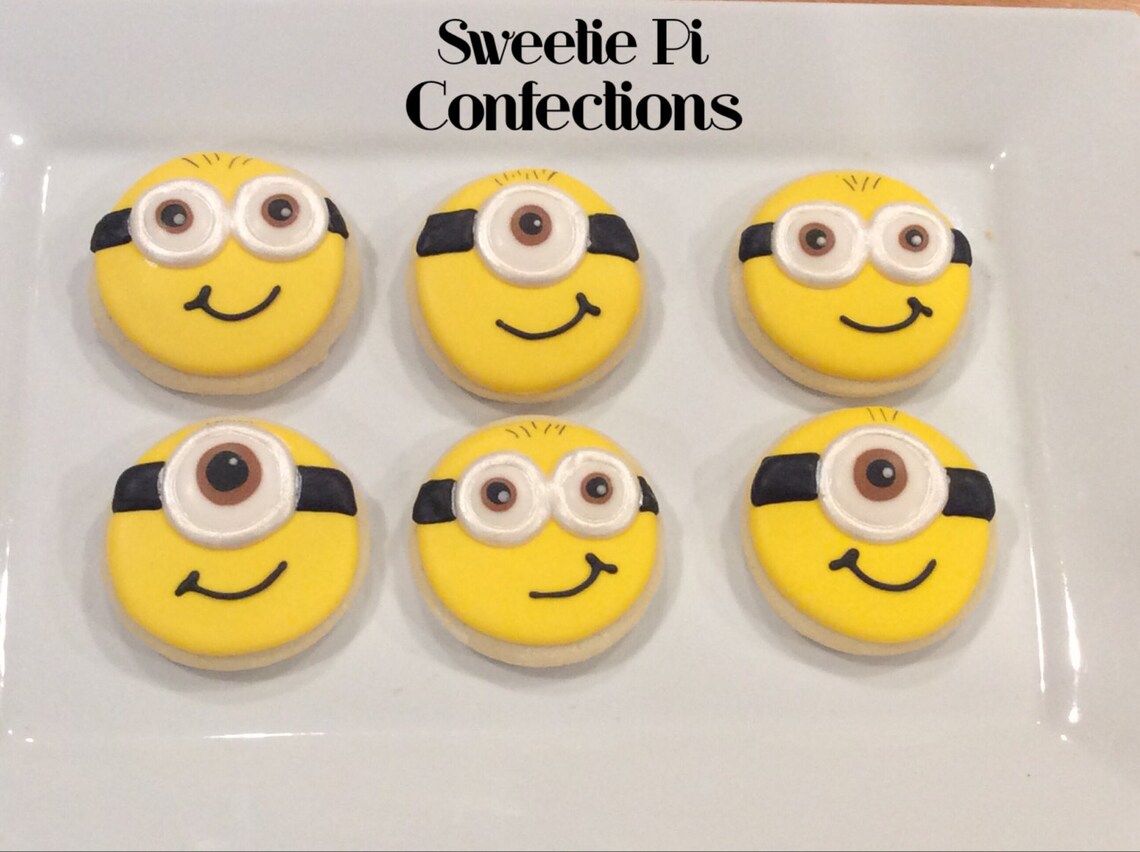 MINION Decorated Cookies // Party Favors // Despicable Me // - Etsy