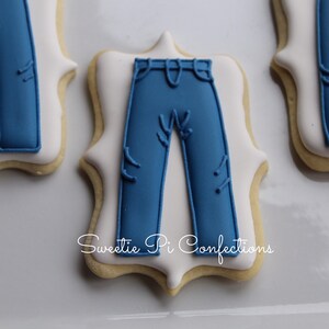 Jean Decorated Cookies: Denim Party Favors - Etsy
