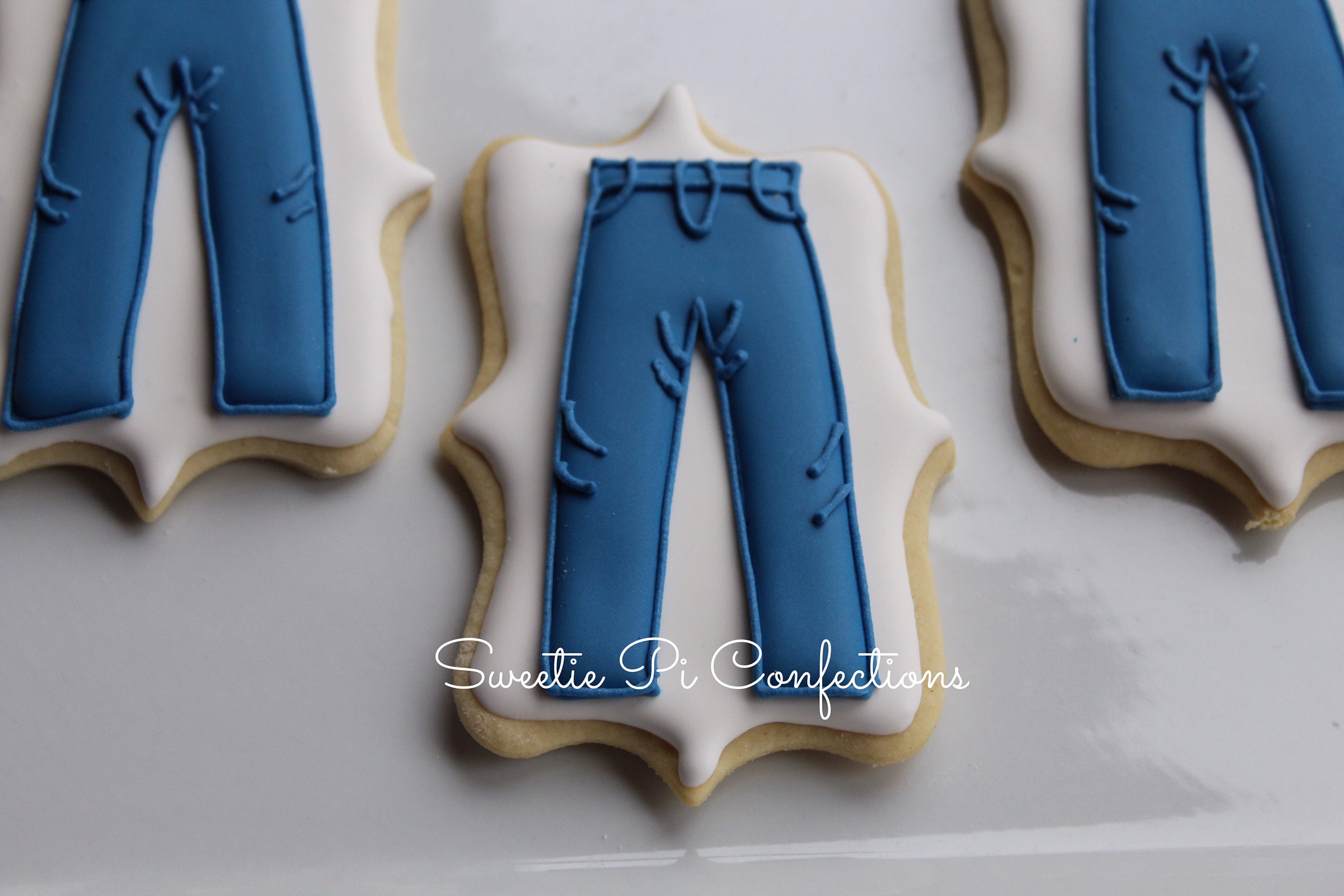 Jean Decorated Cookies: Denim Party Favors - Etsy