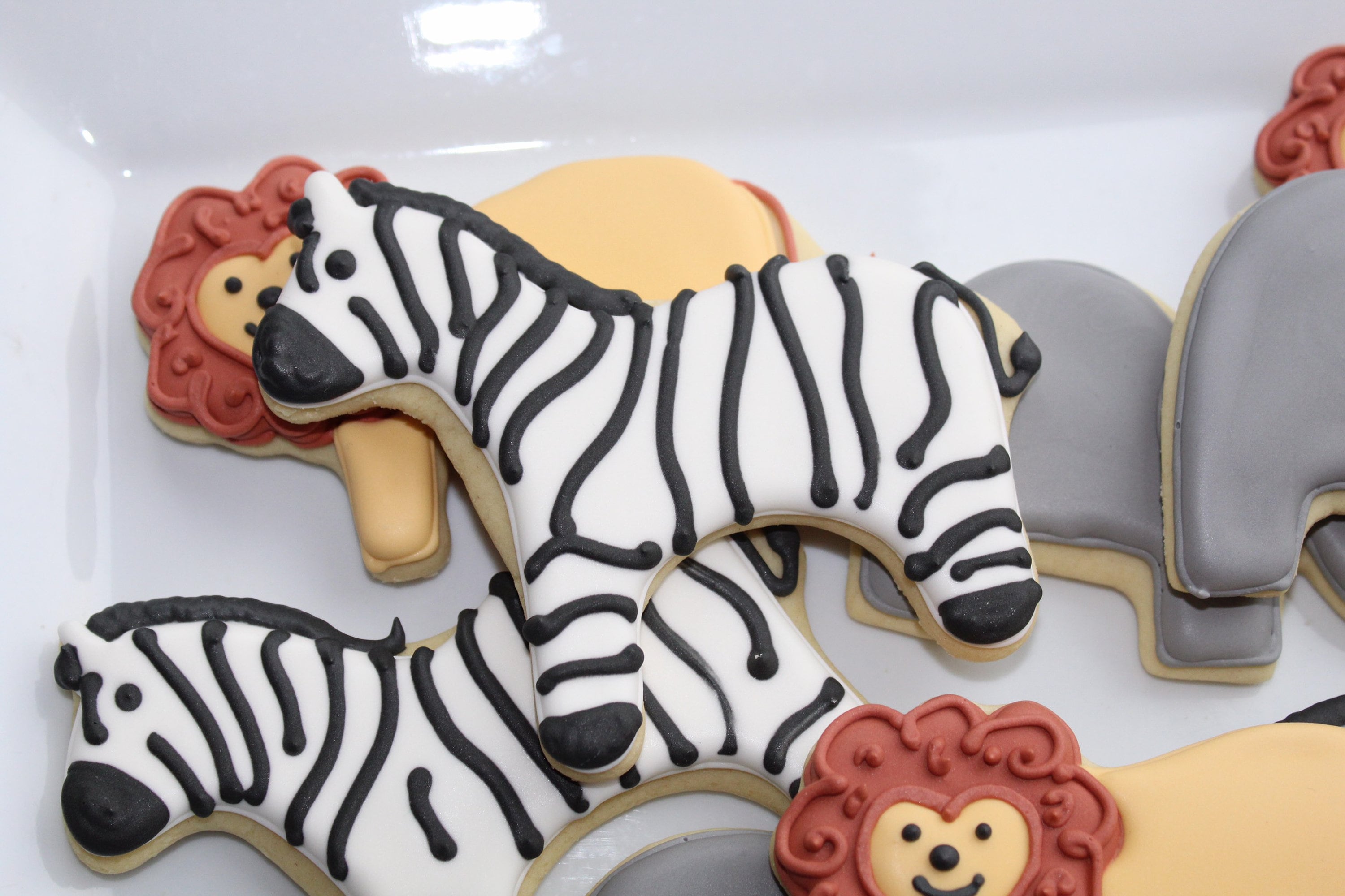 LION Decorated Cookies Animal Themed Birthday Cookies | Etsy