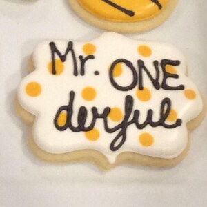 Mr Onederful Cookie Set Bow Tie Cookies Boys First Birthday Number One ...