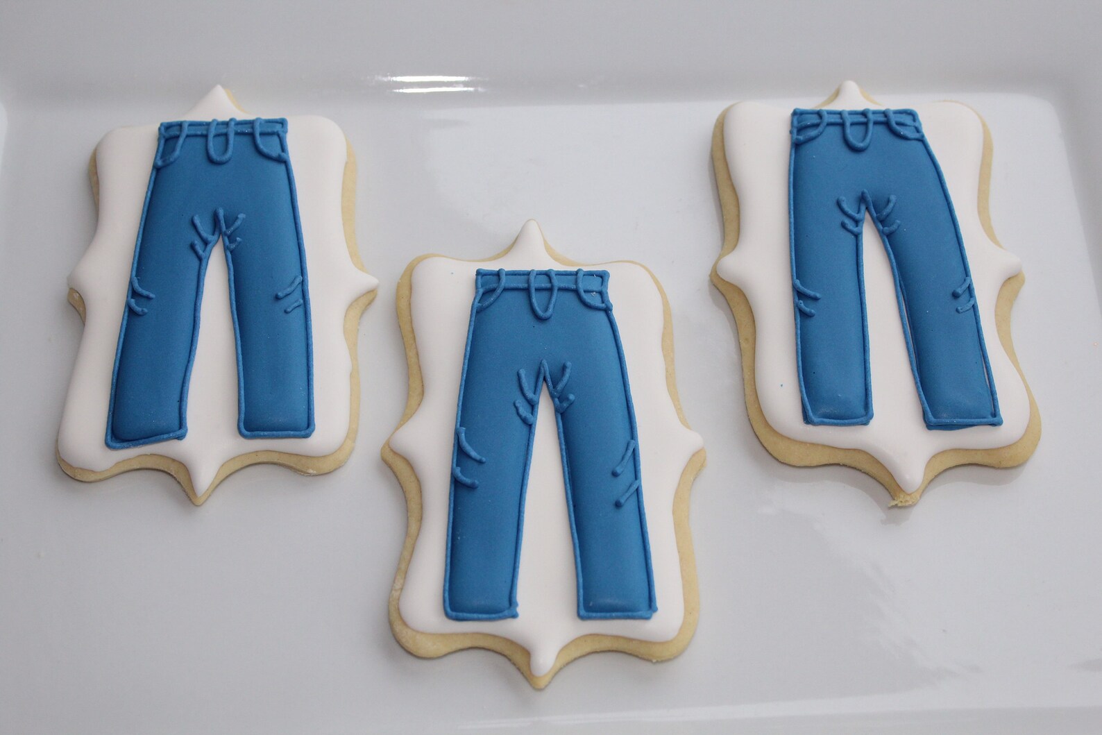 Jean Decorated Cookies: Denim Party Favors - Etsy