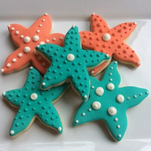 Conch Seashell Decorated Cookies Destination Wedding Bridal Shower Baby ...