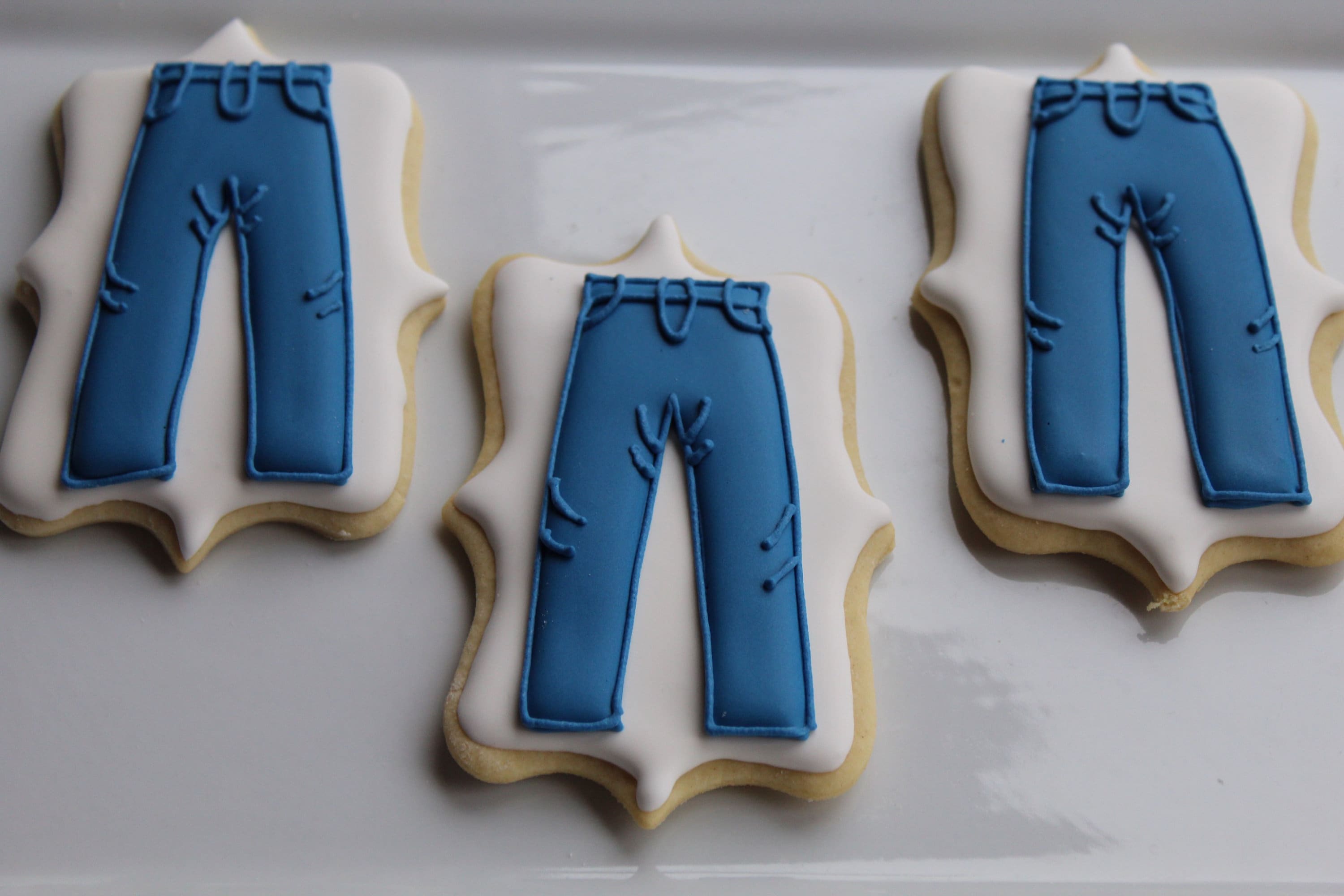 Jean Decorated Cookies: Denim Party Favors - Etsy