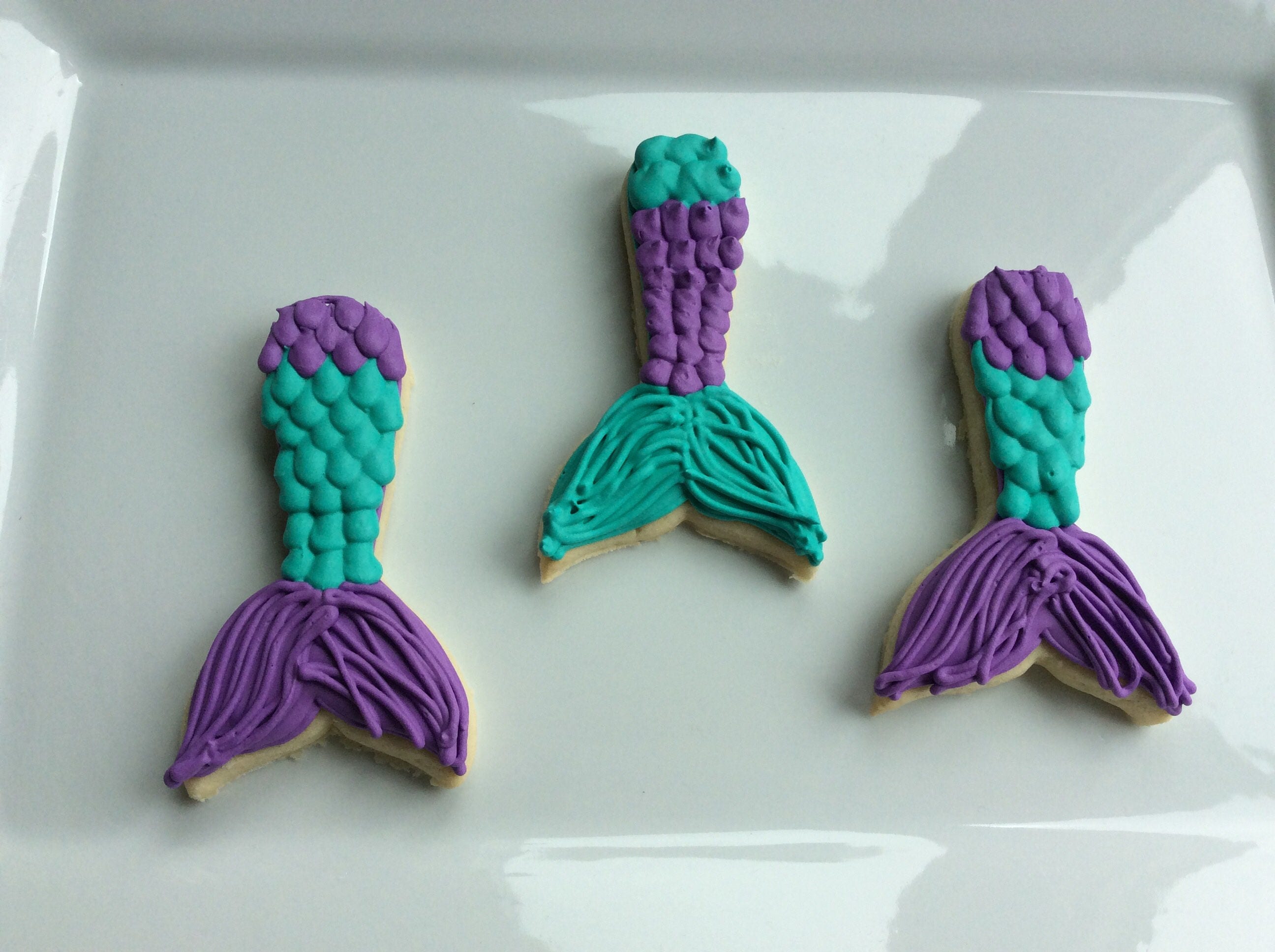MERMAID TAIL Cookies // Under the Sea // Ariel // Baby Shower ...