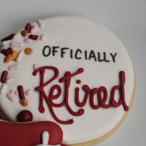 Retirement Decorated Cookies Gift for a Retiree, Retirement Party ...