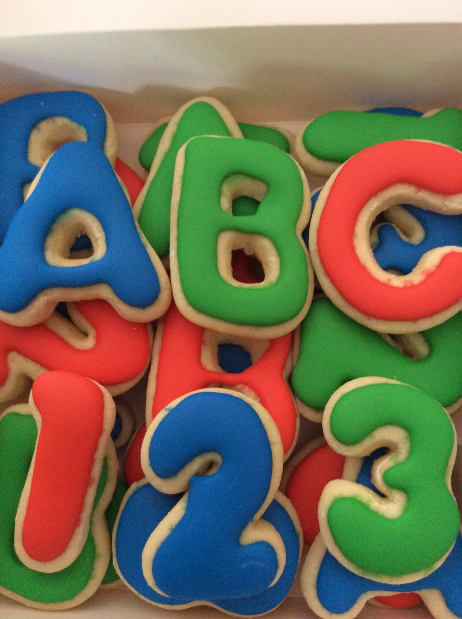ABC 123 Sugar Cookies: Back to School Teacher Gifts - Etsy