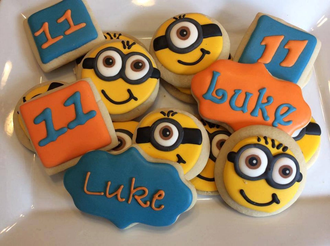 DESPICABLE ME Inspired Sugar Cookie Party Favors ~ MINIONS ~ One Dozen ...