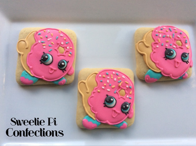 Kooky Cookie SHOPKINS Cookie Party Favors // Decorated Cookie - Etsy