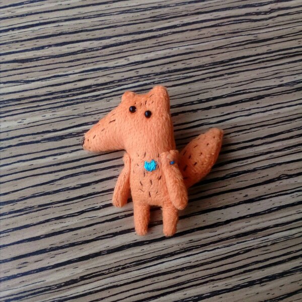 Fox Brooch - Etsy