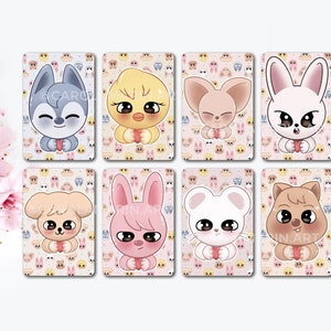 Stray Kids Set Photocards SKZOO Wolfchan, Leebit, Dwaekki, Jiniret, Quokka, Bbokari, Puppym ...