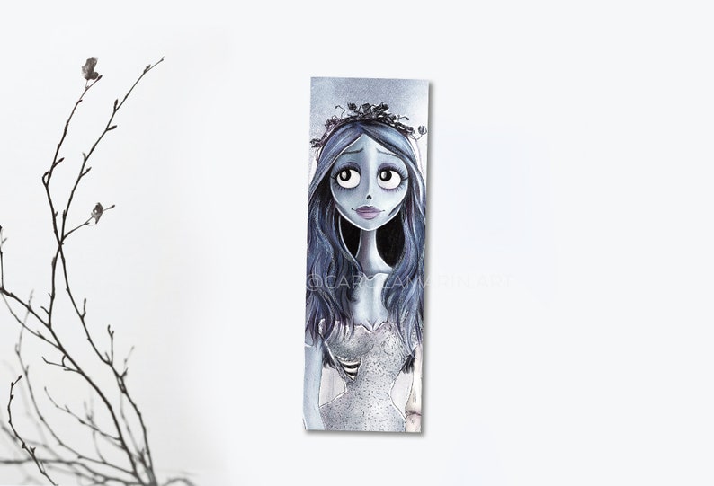 Corpse Bride Print & Bookmark / La Novia Cadaver / Emily, Tim Burton Movies, Helena Bonham ...
