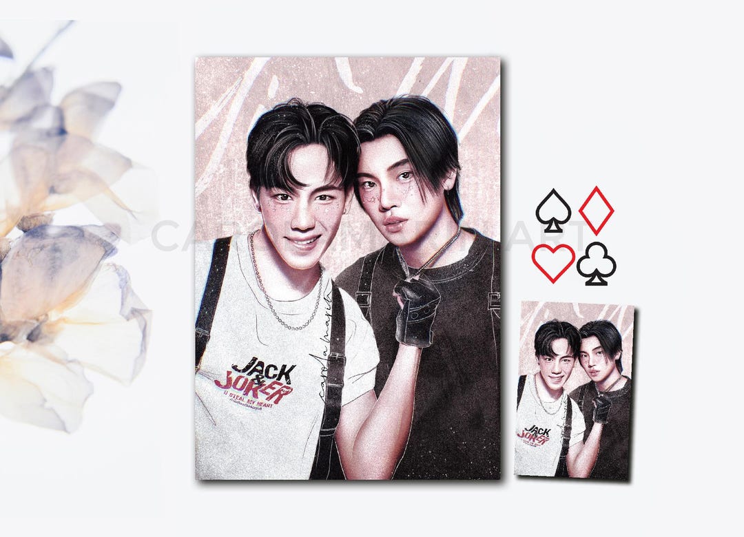 Yinwar BL Thai Actors Print, Photocard // Jack and Joker: U Steal My ...