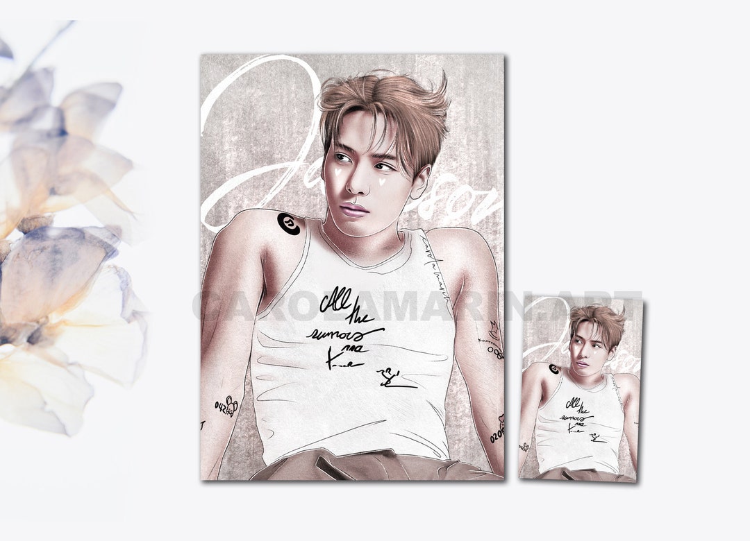 Jackson Wang Print A5 & Photocard | Jackson GOT7 | Fanart, Kpop ...