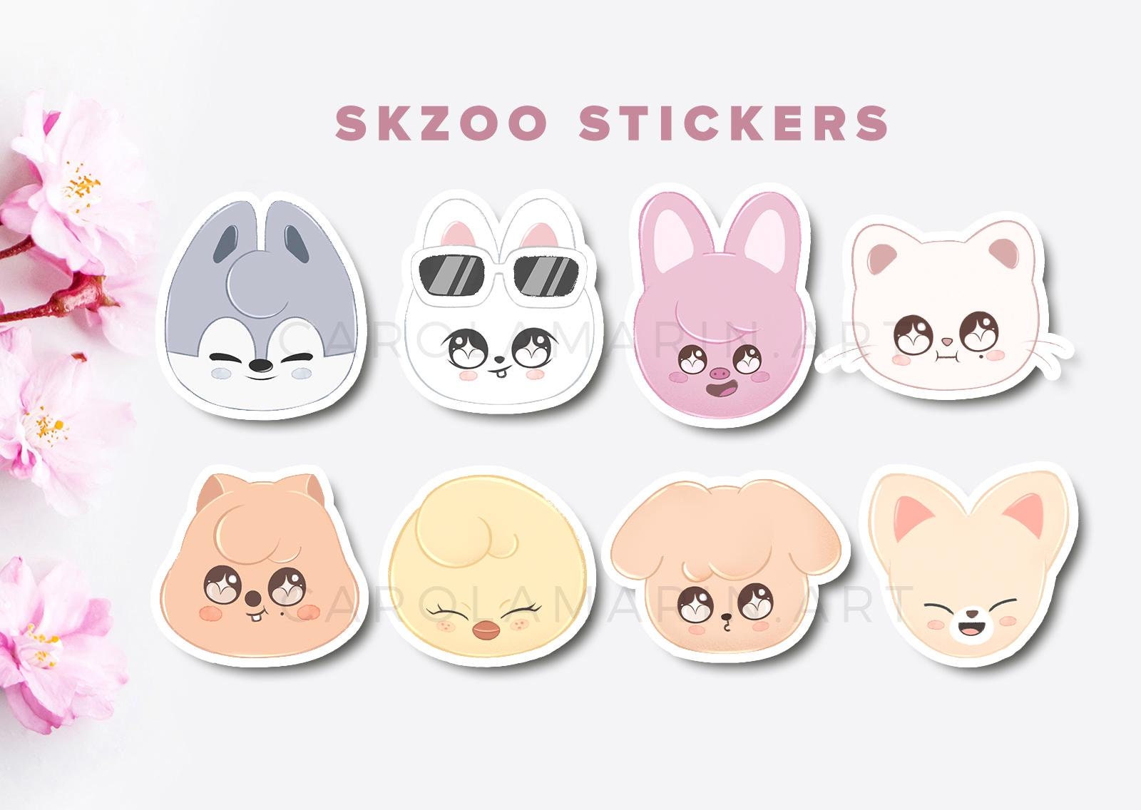 Pegatinas De Stray Kids SKZOO / Wolfchan, Leebit, Dwaekki, Jiniret ...