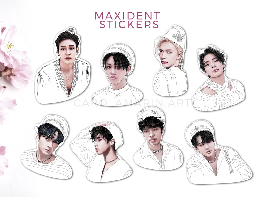 PEGATINAS Stray Kids MAXIDENT SET / Fanart, Stay Kpop, Bang Chan ...