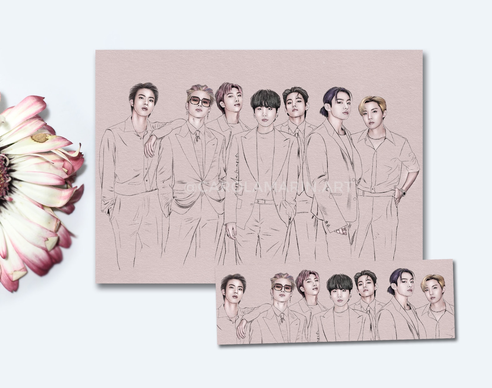 BTS Print A5 & Bookmark Butter BTS Kpop Bookmark - Etsy