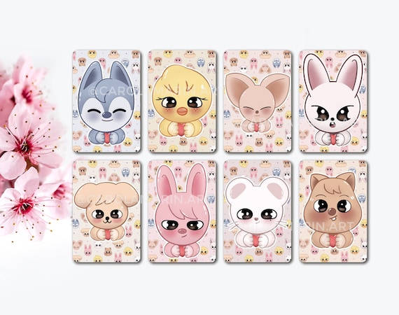 Stray Kids Set Photocards SKZOO Wolfchan Leebit Dwaekki - Etsy