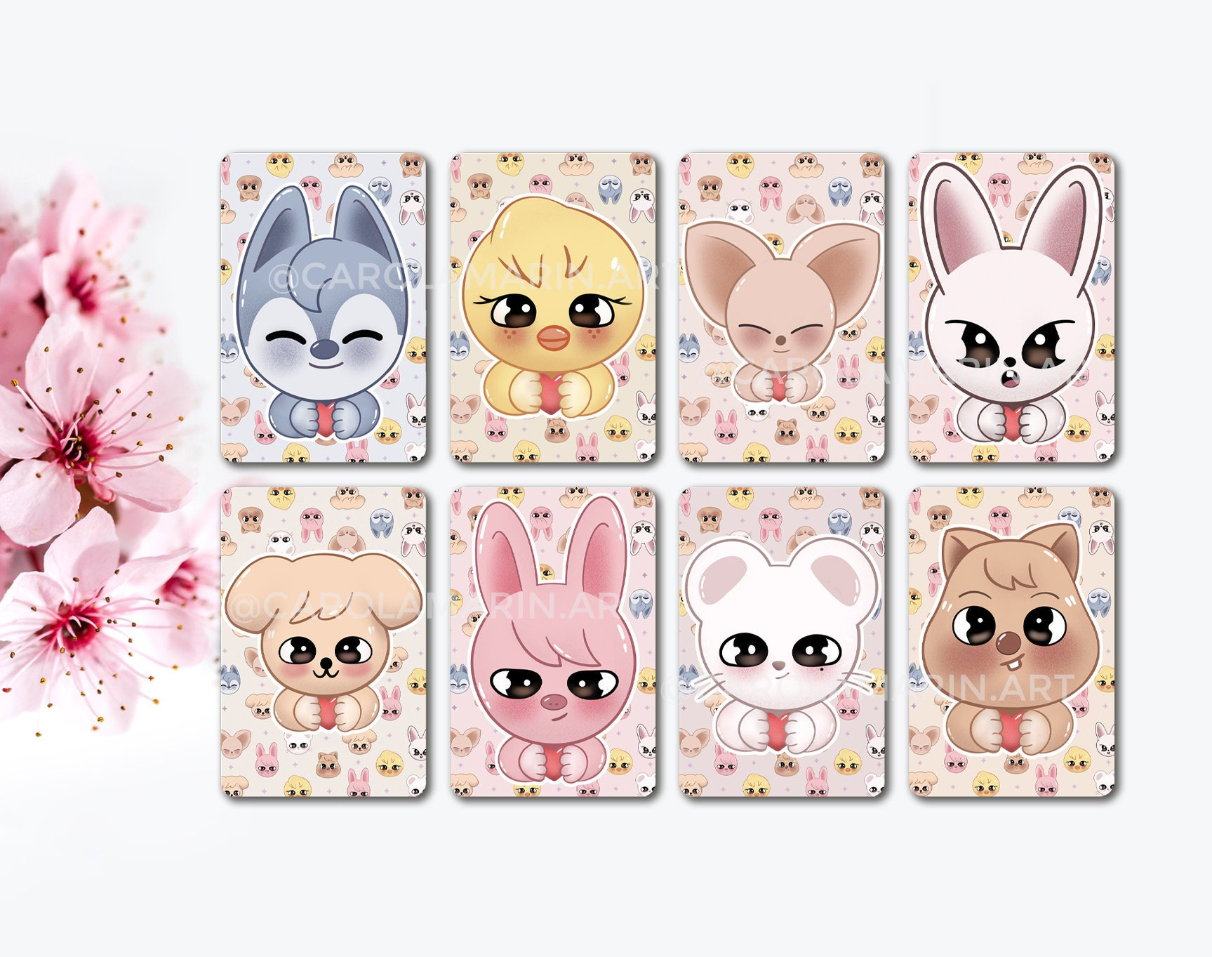 Stray Kids Set Photocards SKZOO Wolfchan Leebit Dwaekki - Etsy Australia