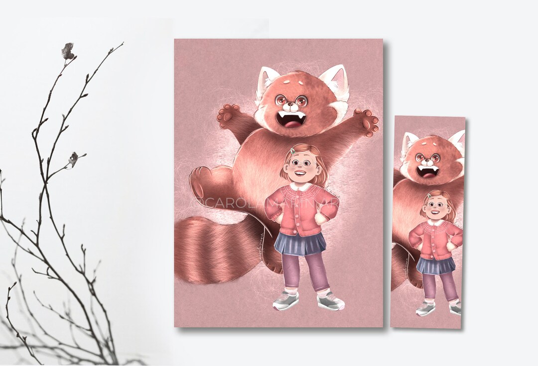 Turning Red Disney Print A5 Polaroid Postcard | Pixar Mei Mei | Lámina ...
