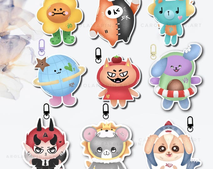 Permpoon Pondphuwin BL Actor Couples Keychain—gift Ideas for GMMTV ...