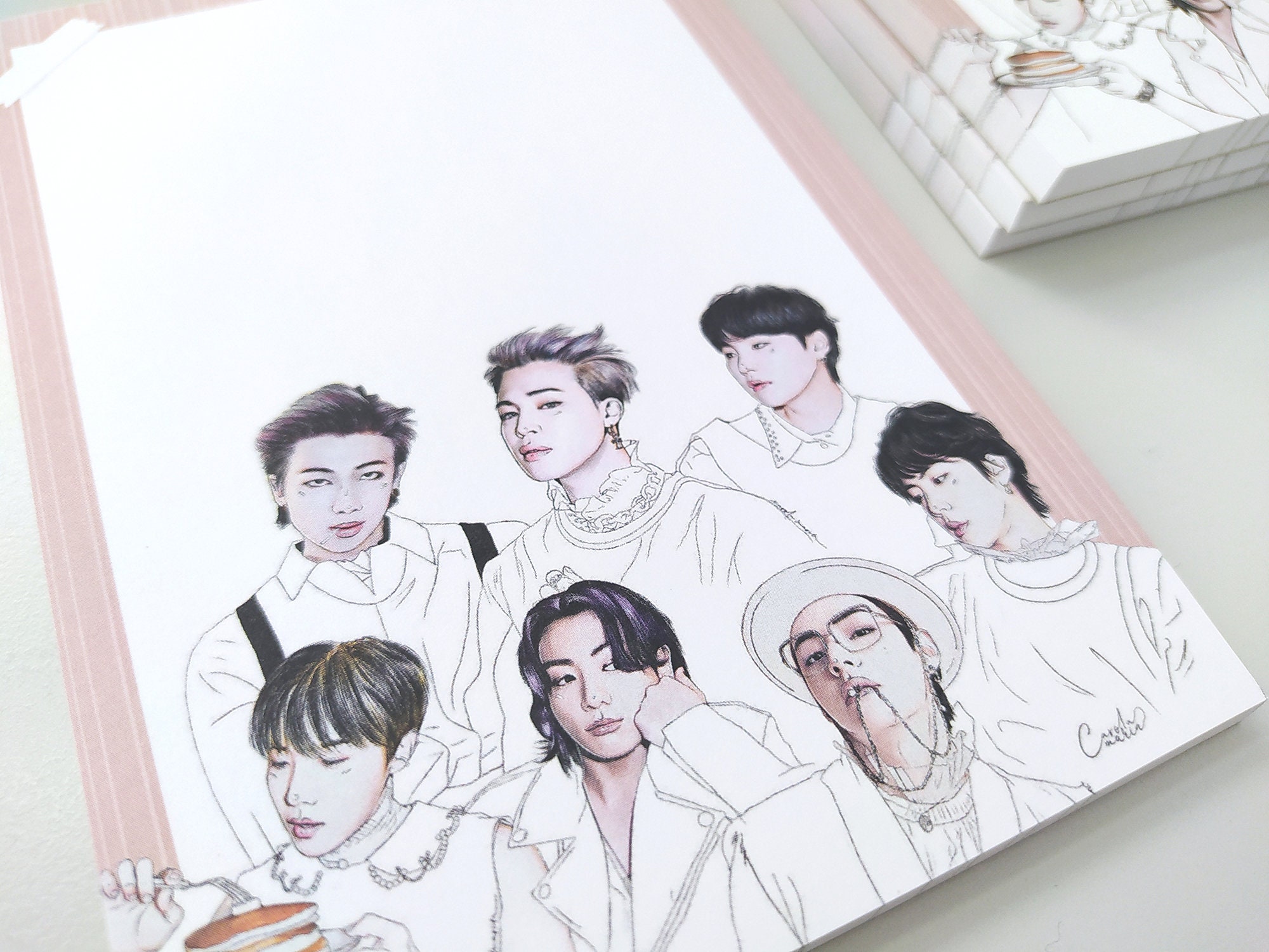 BTS Butter Notepad A6 / Memopad / Bloc De Notas BTS / Notepads | Etsy