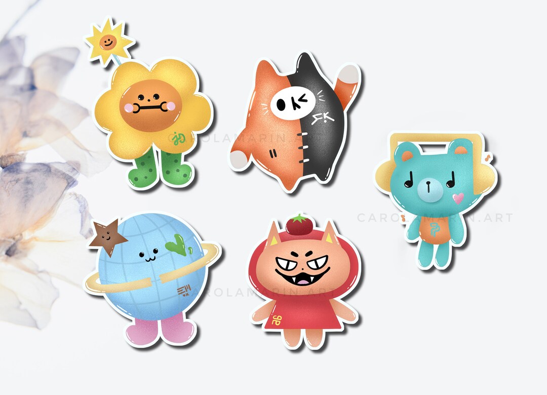 Thai BL Stickers / GMMTV Fanday in Bangkok Earth Mix, Joong Dunk, First ...