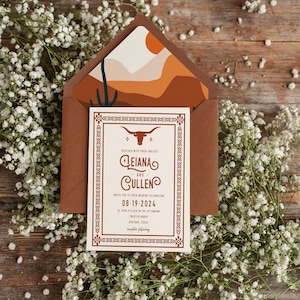 Western Wedding Invitation, Ranch Wedding Invitation, Boho Invitation ...