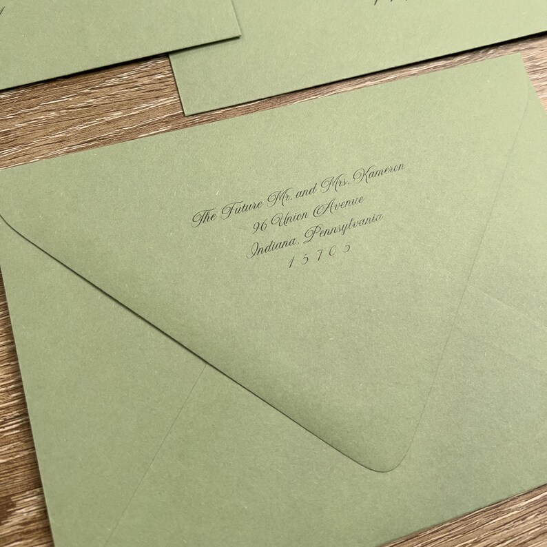 Envelope Address Printing Service: Digital Calligraphy, Colored ...