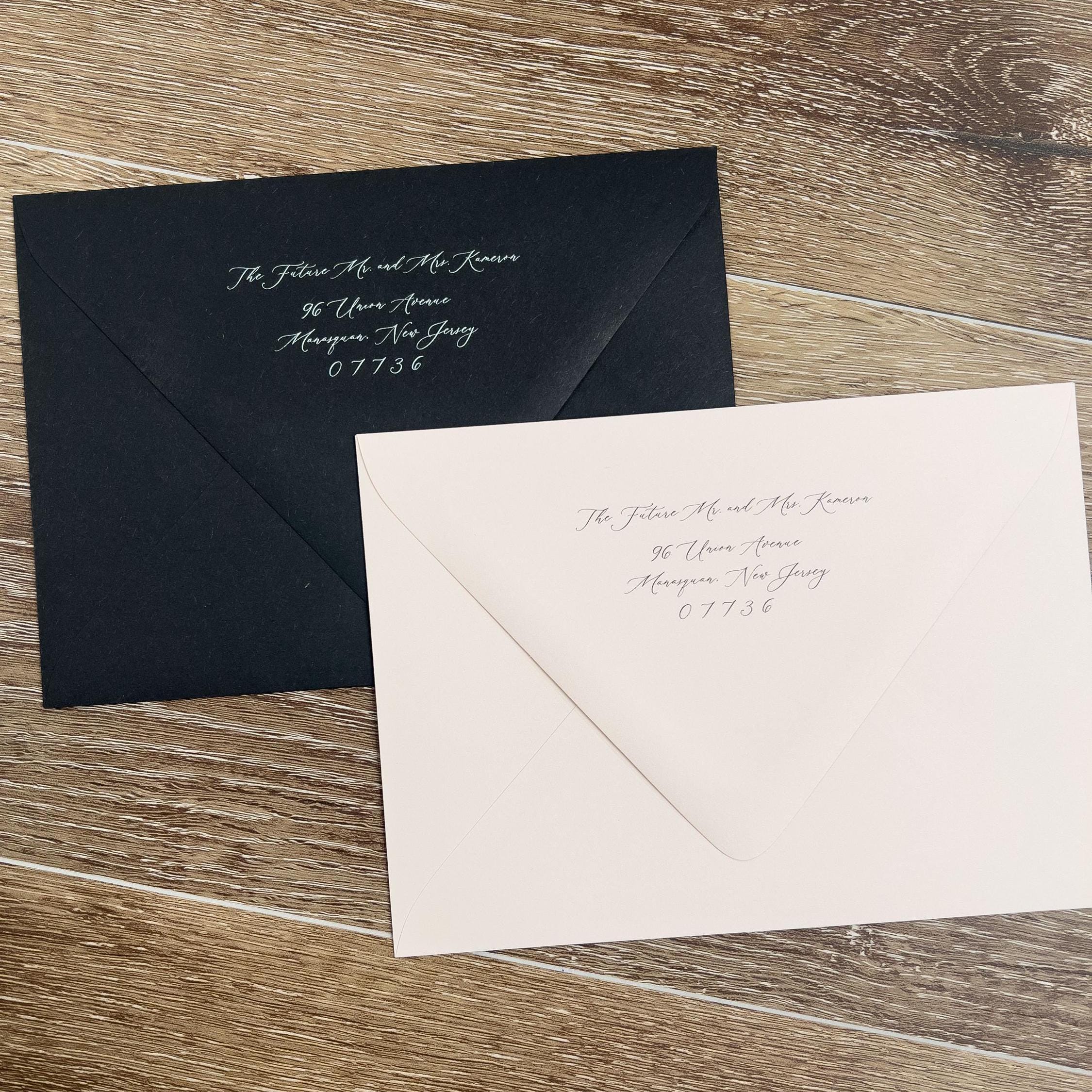 Envelope Address Printing Service: Digital Calligraphy, Colored ...