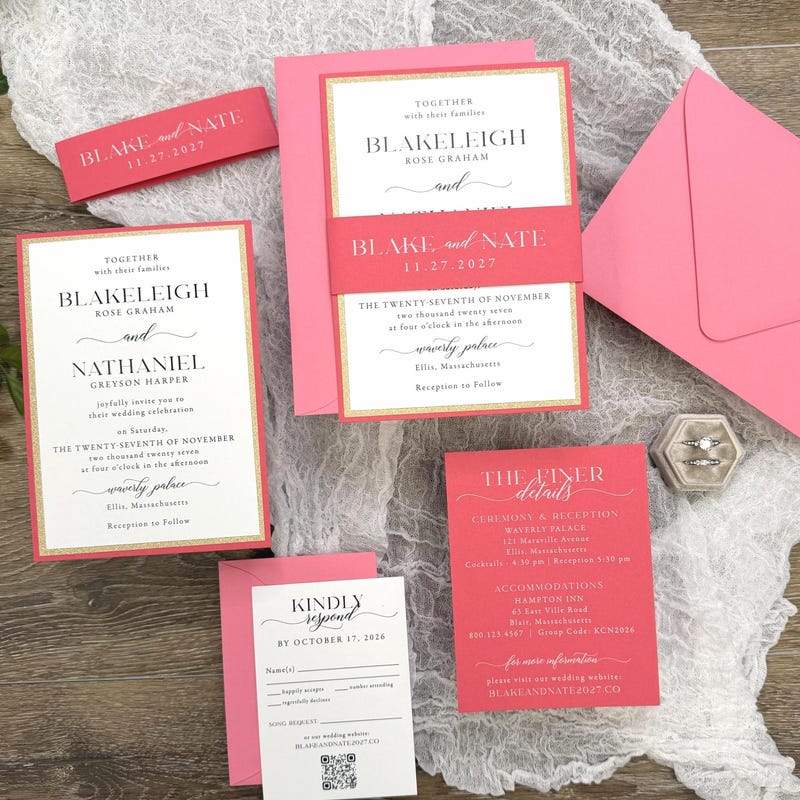 Invitation Suite Layered - Etsy
