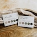 Customized Wedding Guest Color Palette Attire Cards, Printed, Attendee ...