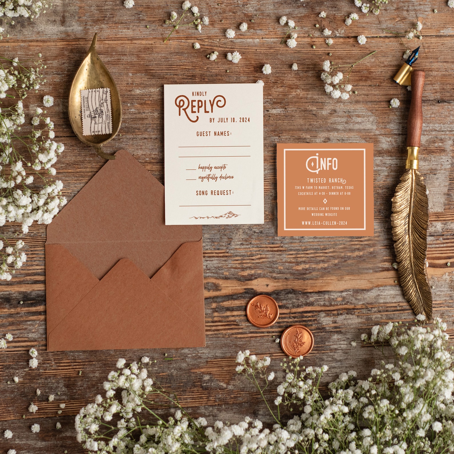 Western Wedding Invitation Ranch Wedding Invitation Boho - Etsy