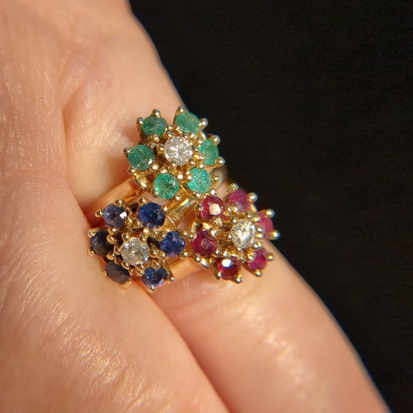 1980s Tulip Rings - Etsy