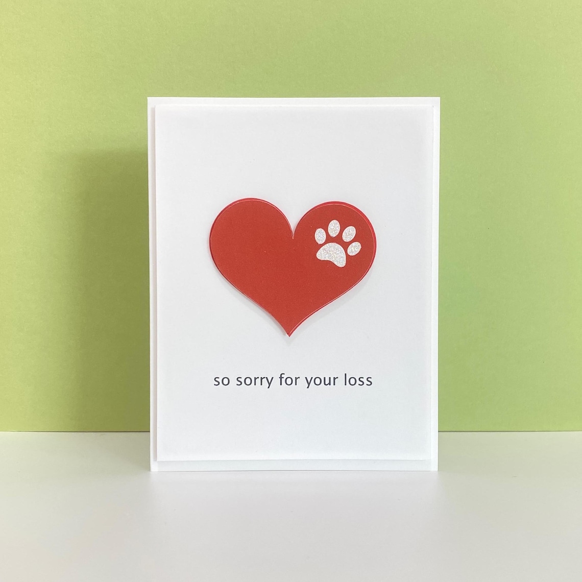 So Sorry for Your Loss Pet Sympathy Card, Dog Condolence Card, Greeting ...
