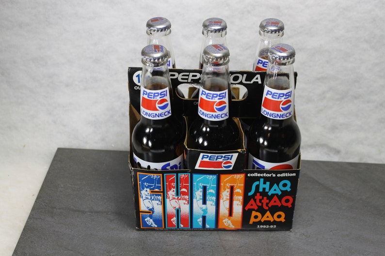 Shaq Pepsi Six Bottle With Carrier of His Great Accomplishments - Etsy