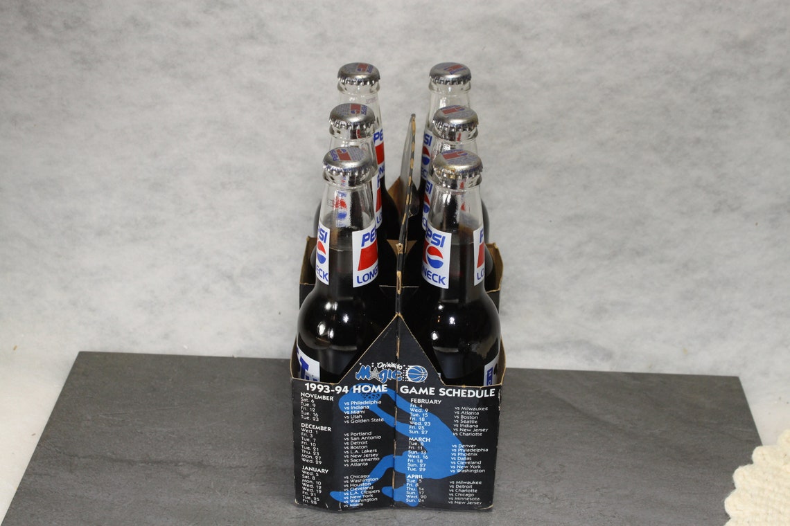 Shaq Pepsi Six Bottle With Carrier of His Great Accomplishments - Etsy